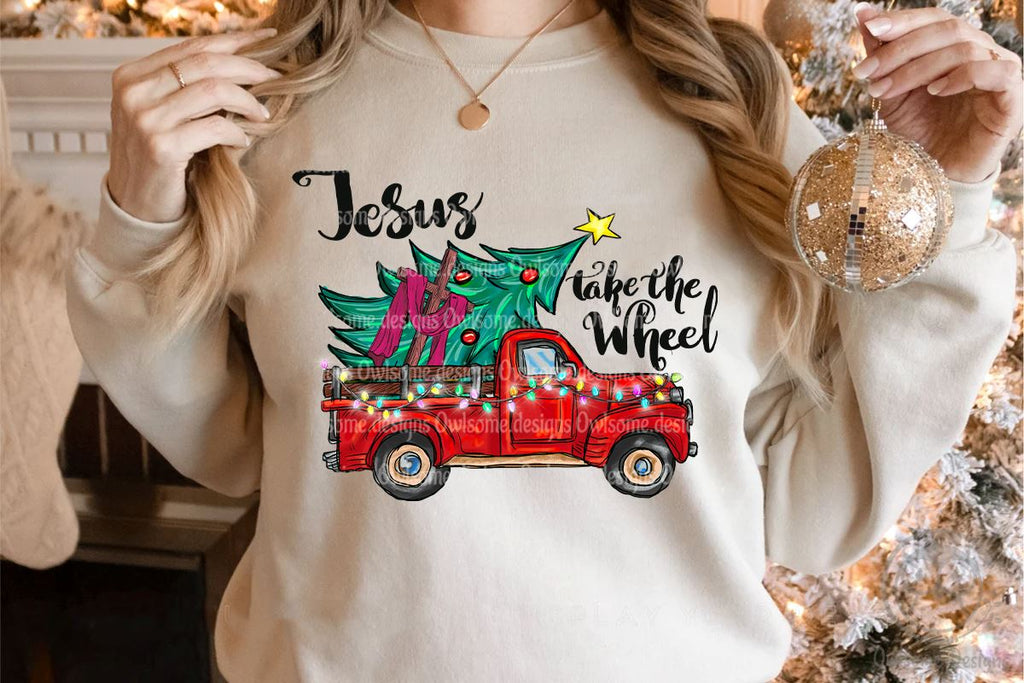 Jesus Take The Wheel Sublimation Design - So Fontsy