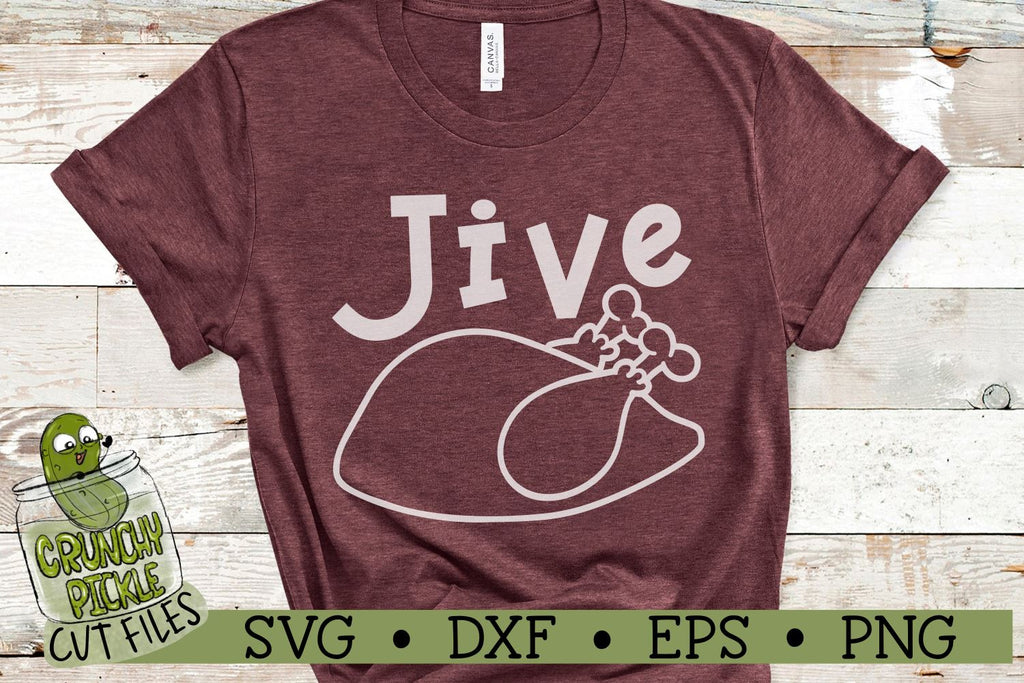 Jive Turkey Funny Thanksgiving or Holiday SVG Cut File - So Fontsy