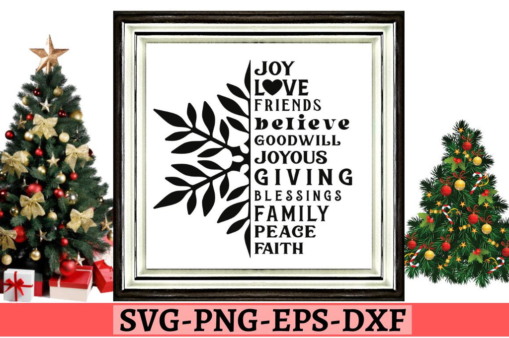 Joy love friends believe goodwill joyous giving blessings family peace ...