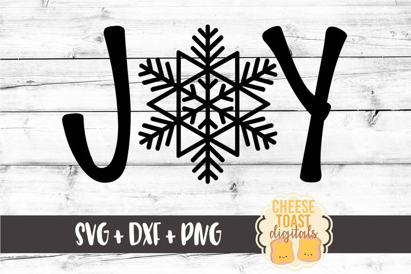 Joy - Snowflake - Christmas SVG Files - So Fontsy