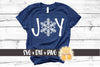Joy - Snowflake - Christmas SVG Files - So Fontsy