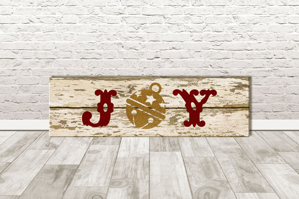 Joy with Bell Porch Sign - So Fontsy