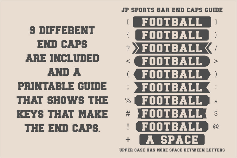 JP Sports Bar Font - Athletic Font - Sporty Font - otf - Open Type Fon ...