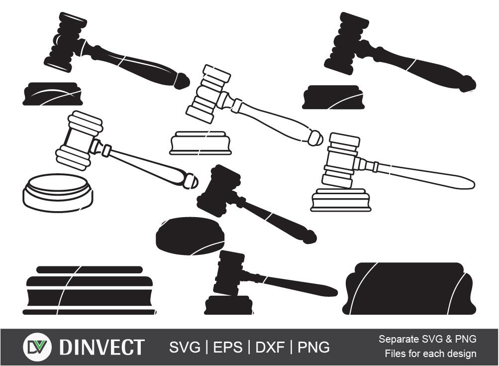 Judge gavel SVG, Gavel Silhouette, Justice Clipart, Court SVG, Judge ...