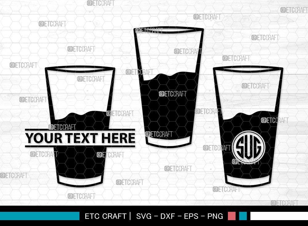 Jug With Glass Monogram SVG | Jug Svg | Pitcher Svg | Water Pitcher Svg ...