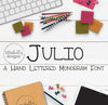 Julio Monogram Font - So Fontsy