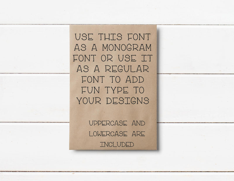 Julio Monogram Font - So Fontsy