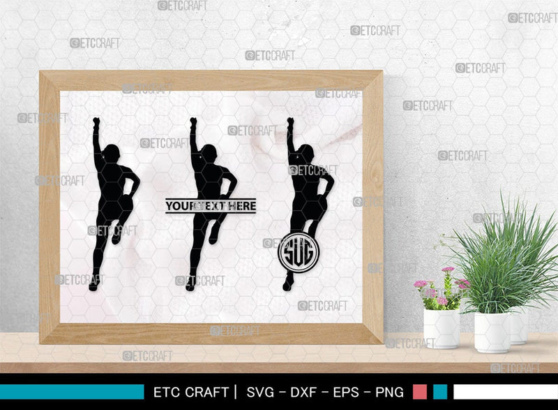 Jumping People Monogram, Jumping People Silhouette, Jumper Svg, Jump ...