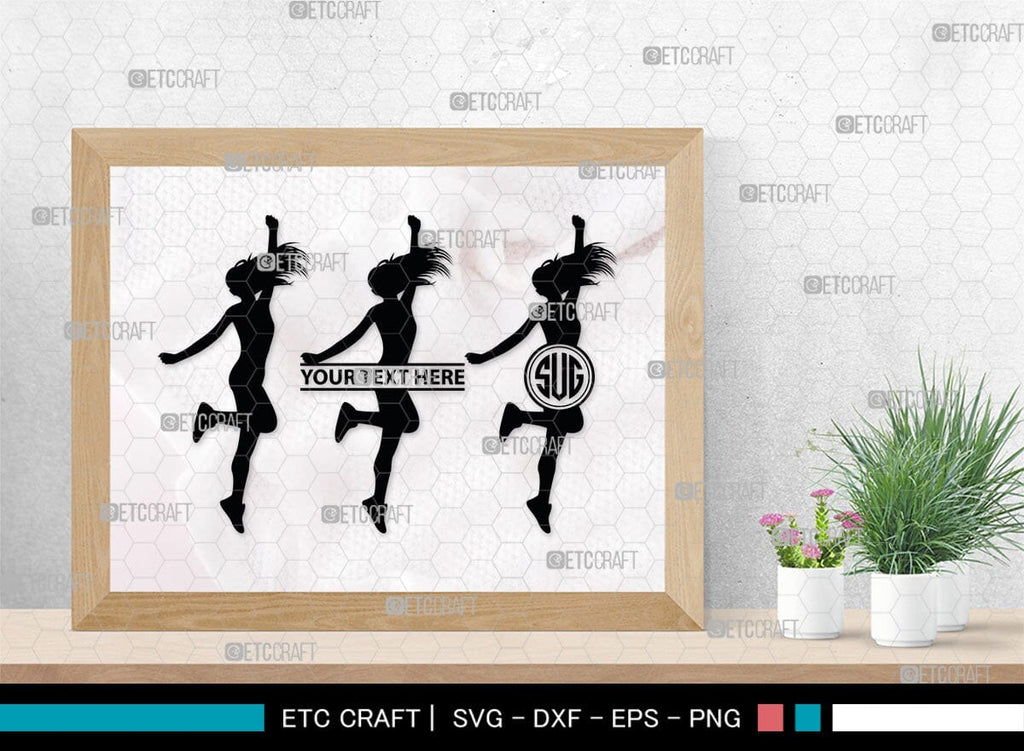 Jumping People Monogram, Jumping People Silhouette, Jumper Svg, Jump ...