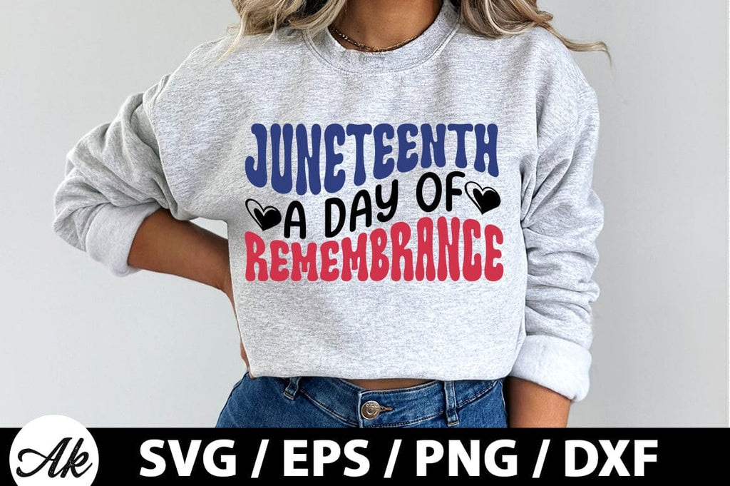 Juneteenth a day of remembrance Retro SVG - So Fontsy