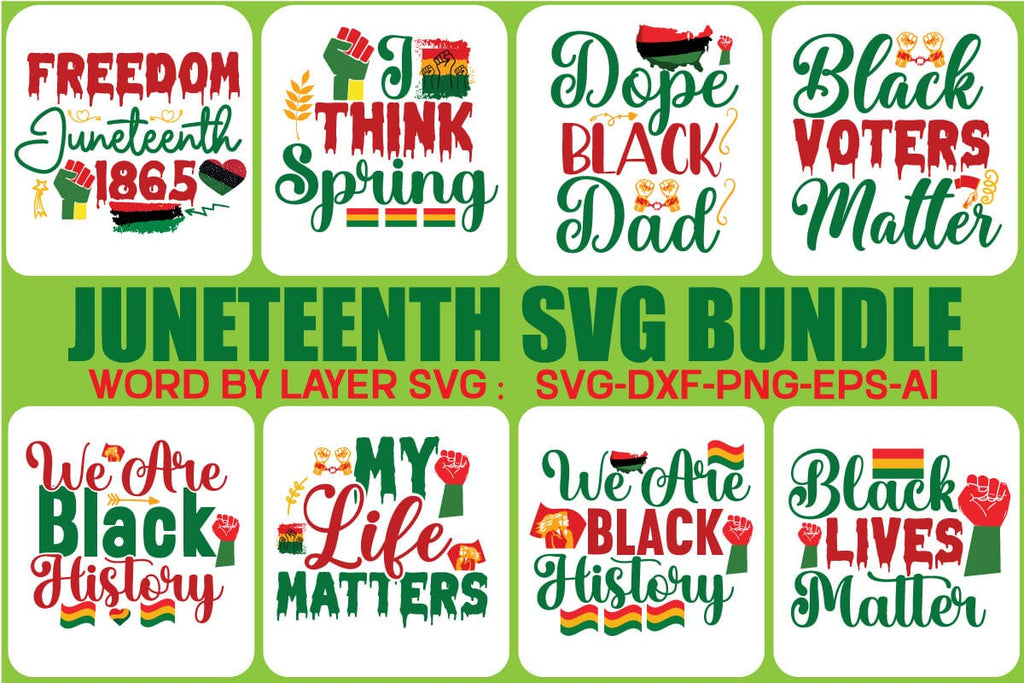 Juneteenth Svg bundle - So Fontsy