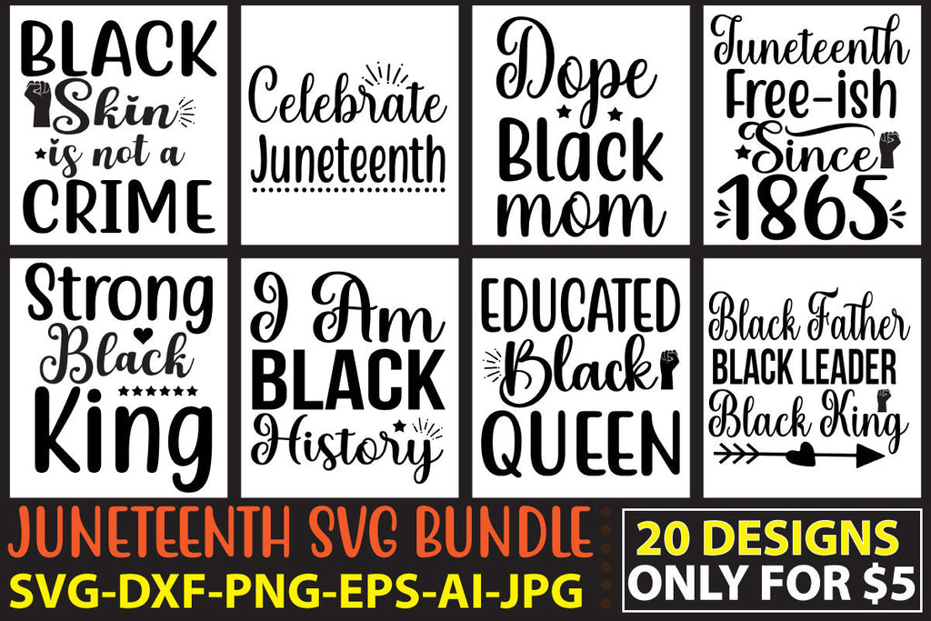 Juneteenth Svg Bundle - So Fontsy