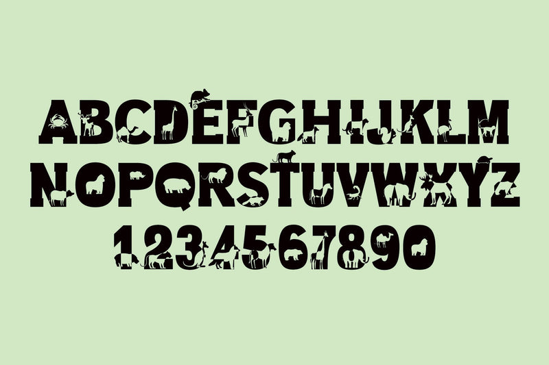 Jungle Zoo - Animal Font - So Fontsy