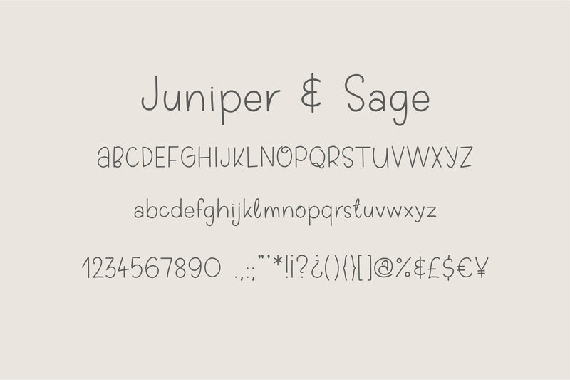 Juniper and Sage - So Fontsy