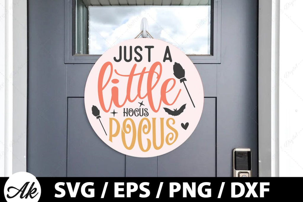 Just a little hocus pocus Round Sign SVG - So Fontsy