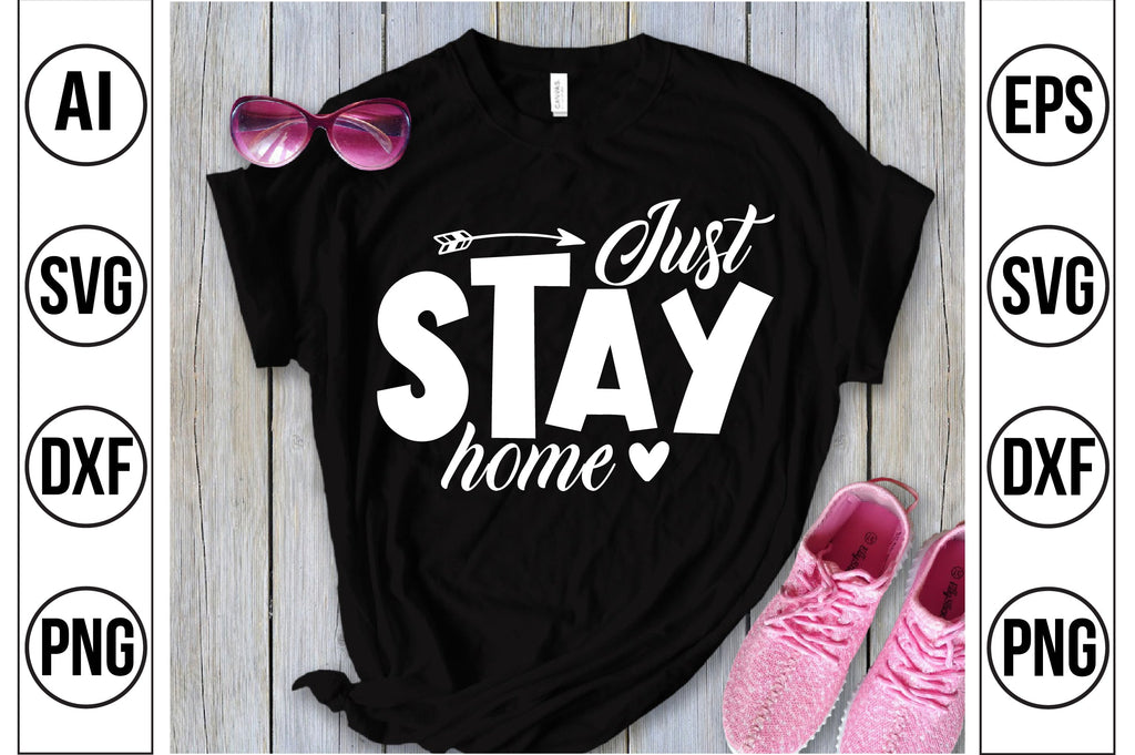 Just stay home svg - So Fontsy