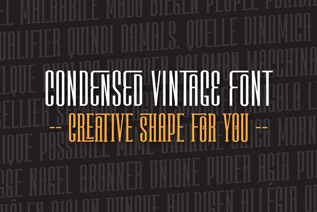 KABOORE | Retro Condensed Font - So Fontsy
