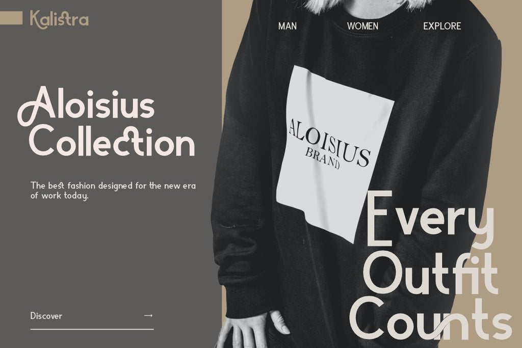 Kalistra Sans Serif Typeface - So Fontsy
