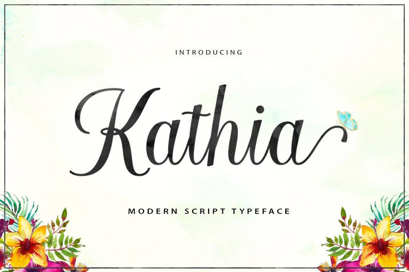 Kathia script - So Fontsy