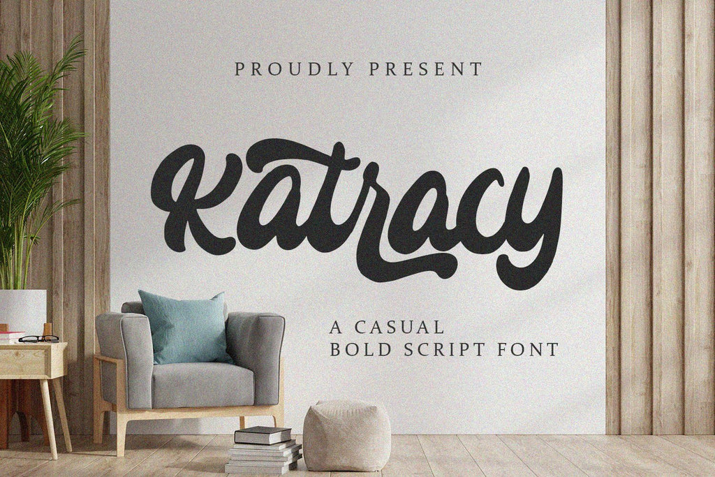 Katracy - Bold Script Font - So Fontsy