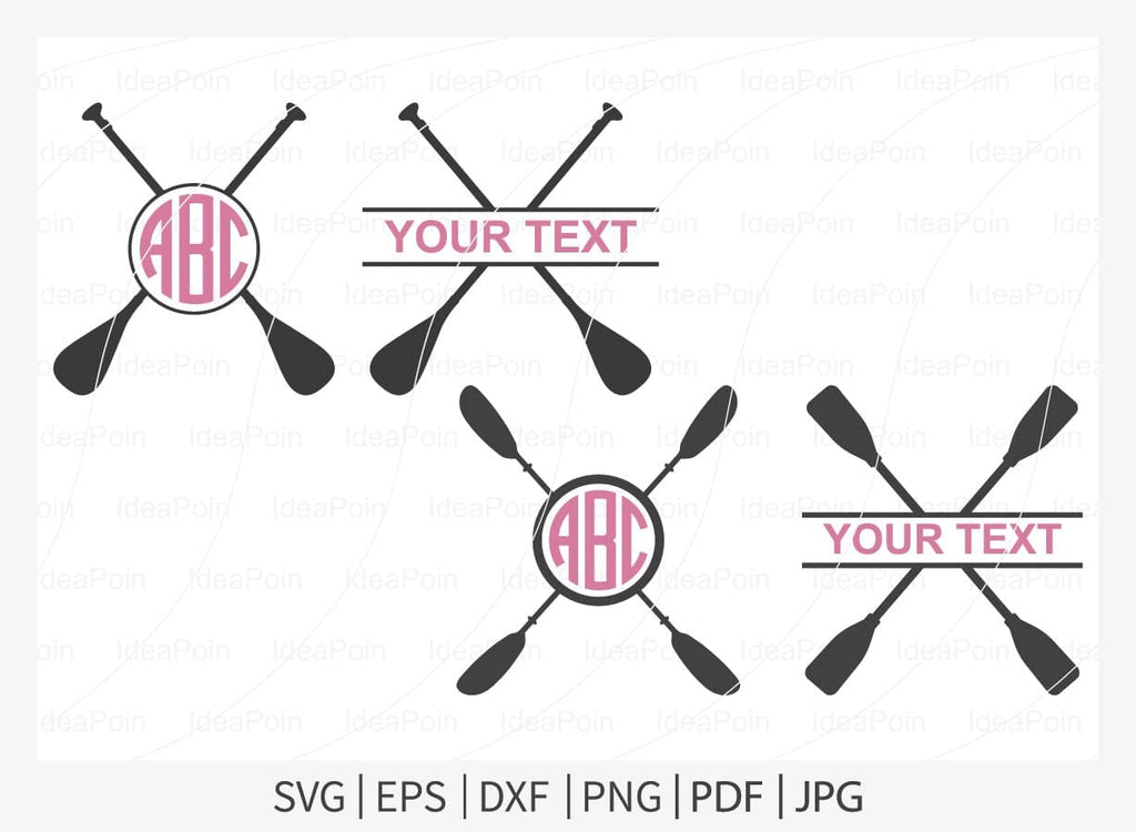 Kayak SVG, Kayak Monogram SVG, Kayak Split Monogram, Kayak Paddle SVG ...