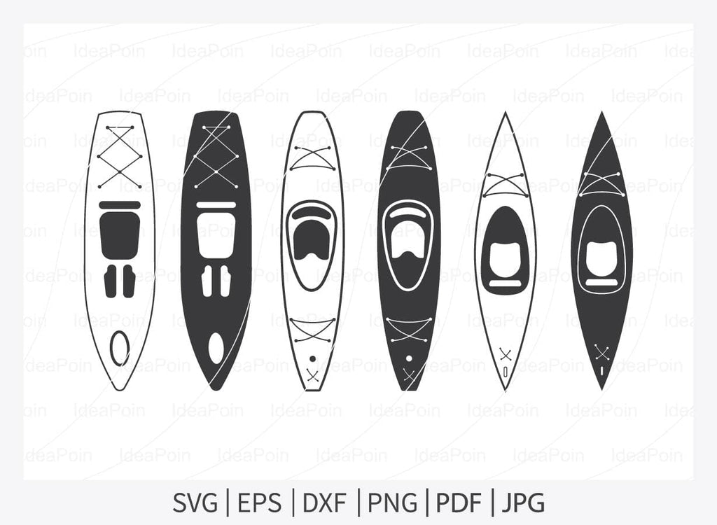 Kayak SVG, Kayak Monogram SVG, Kayak Split Monogram, Kayak Paddle SVG ...