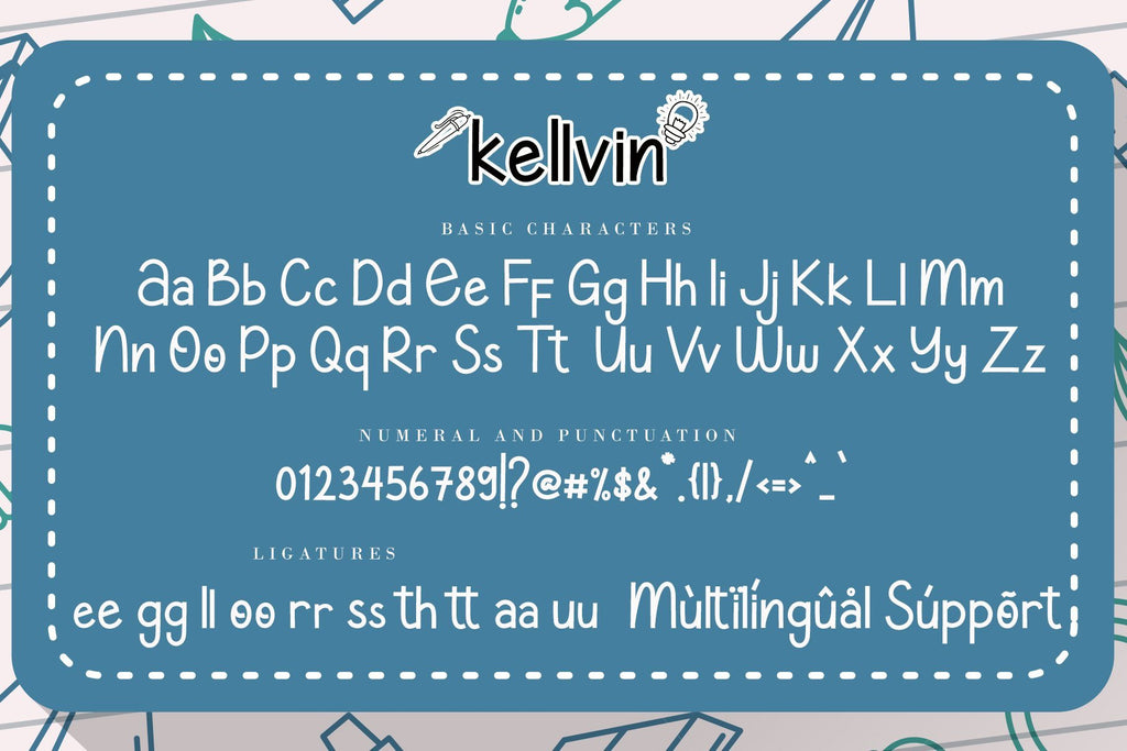 Kellvin - A School Display Font - So Fontsy