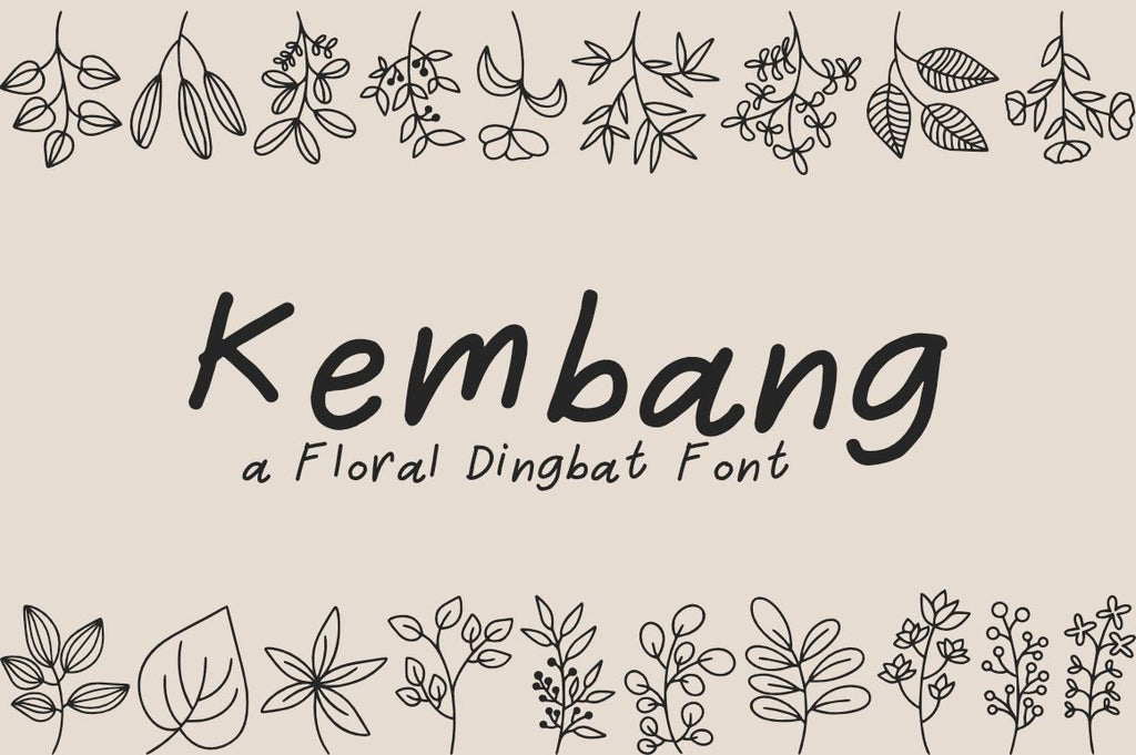 Kembang - Floral Dingbat - So Fontsy