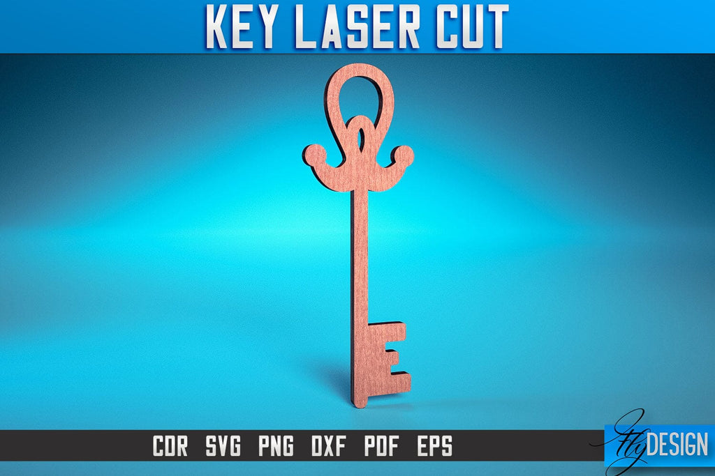 Key Laser Cut SVG | Home Laser Cut SVG Design | CNC Files - So Fontsy