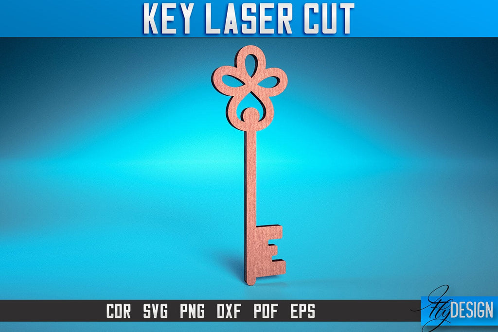 Key Laser Cut SVG | Home Laser Cut SVG Design | CNC Files - So Fontsy