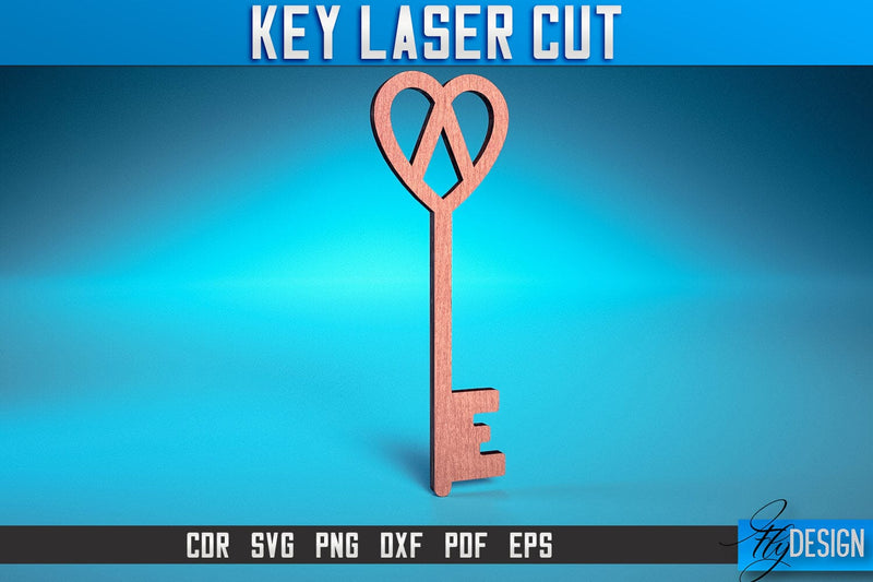 Key Laser Cut SVG | Home Laser Cut SVG Design | CNC Files - So Fontsy