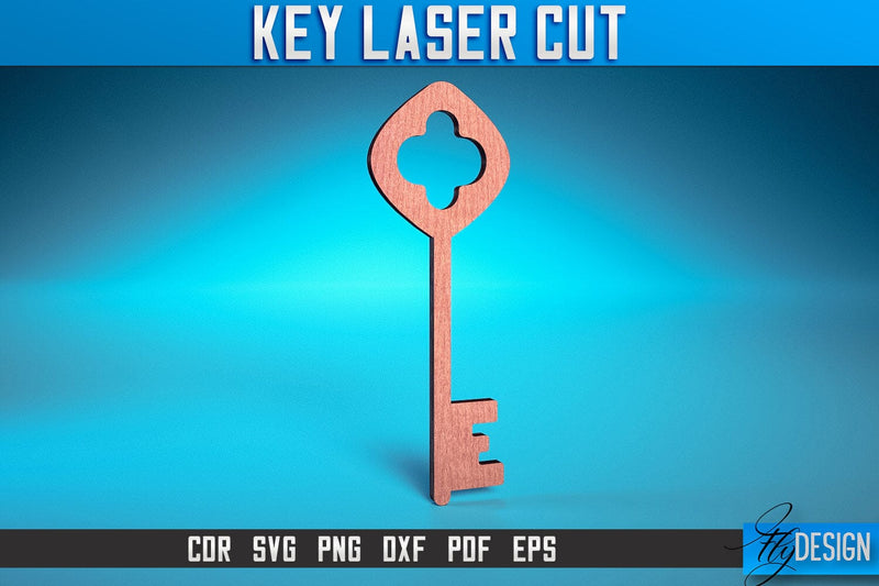 Key Laser Cut SVG | Home Laser Cut SVG Design | CNC Files - So Fontsy