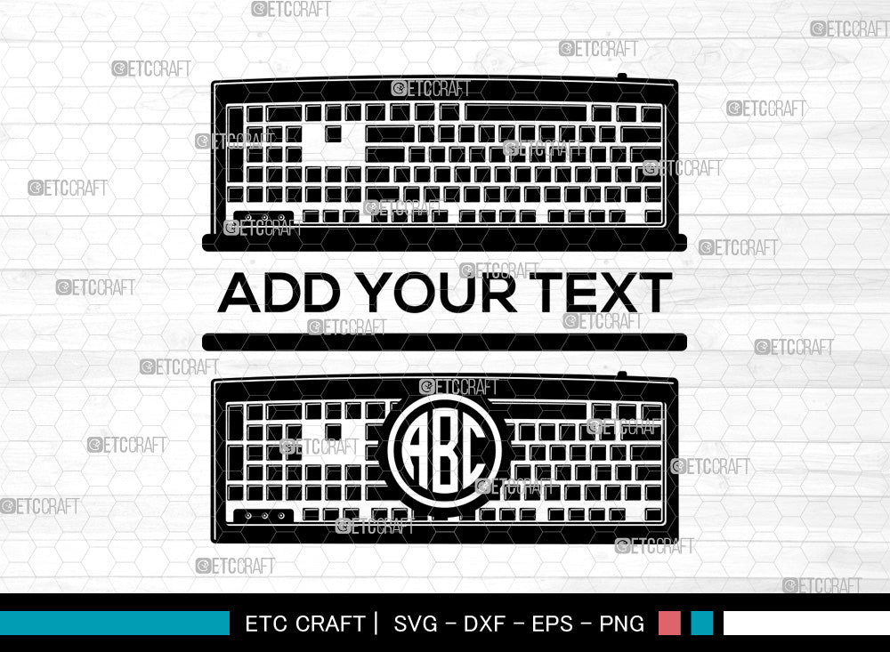 Keyboard Monogram SVG, Desktop Svg, Computer Svg, CPU Svg, A4 Tech ...