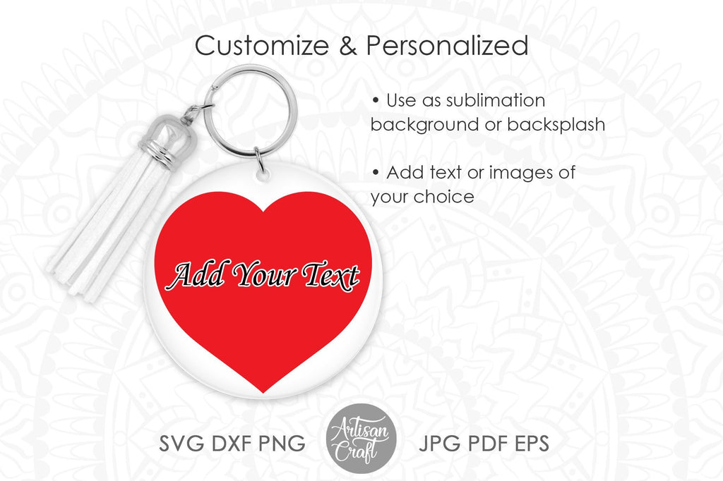 Keychain designs, Heart shapes, SVG PNG | So Fontsy