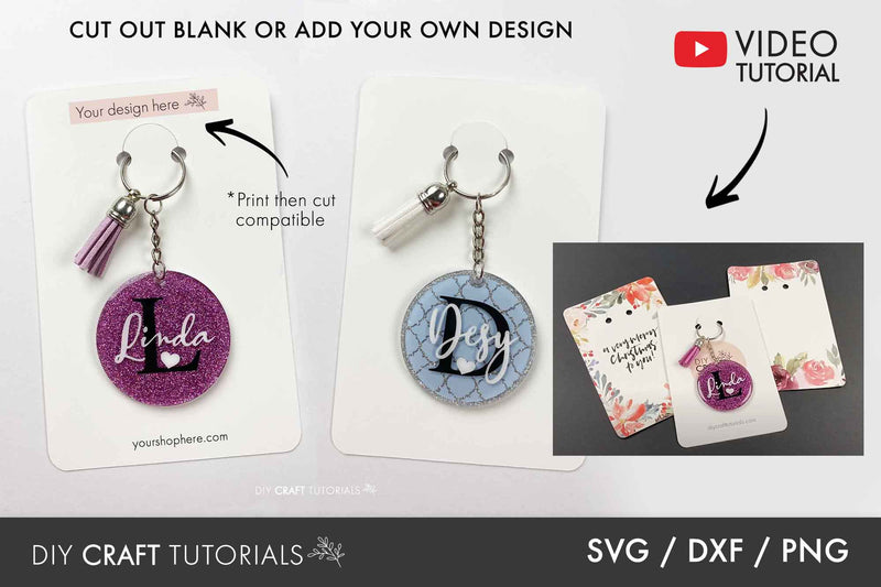 Keychain Display Card SVG Bundle - So Fontsy