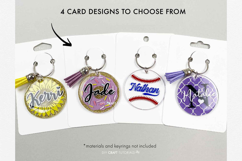 Keychain Display Card SVG Bundle - Set 2 - So Fontsy
