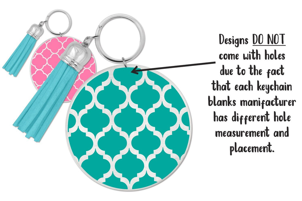 Keychain Round Patterns, Pattern Circles Bundle - So Fontsy