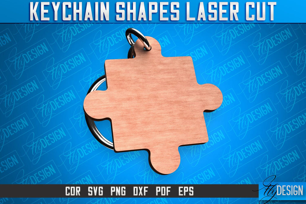 Keychain Shapes Laser Cut SVG | Keychain Laser Cut SVG Design | CNC ...