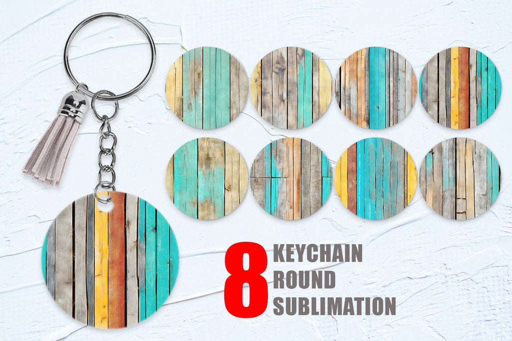Keychain Vintage Wood Board - So Fontsy