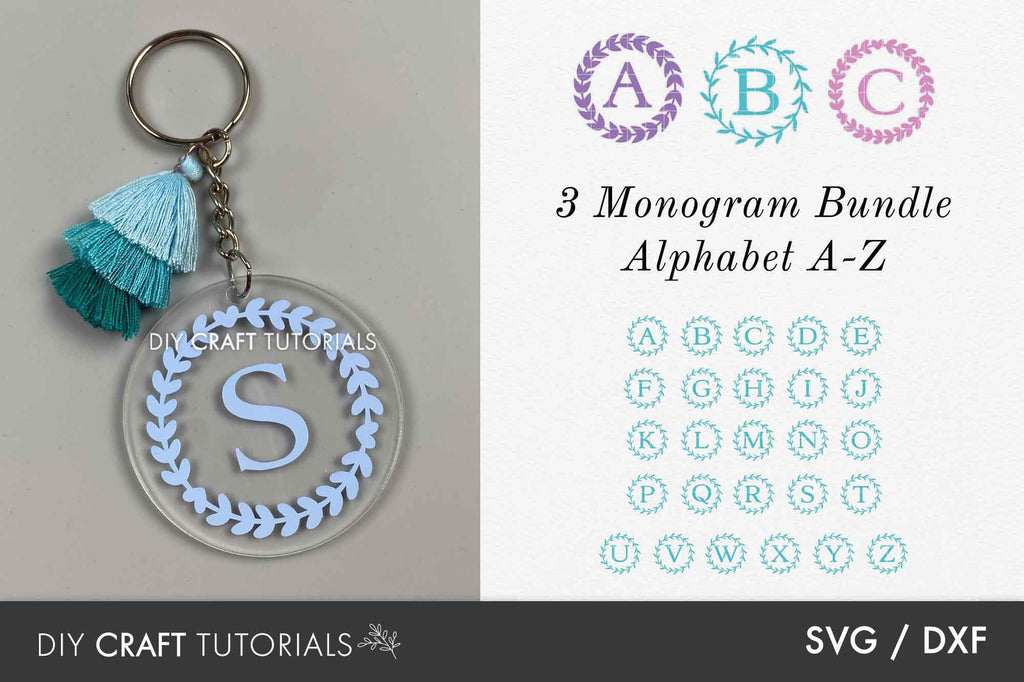 Monogram SVG Bundle - Set 1 - So Fontsy