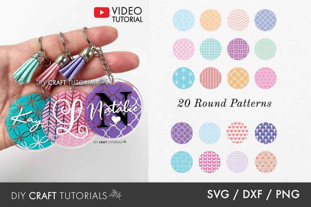 Keychain SVG Bundle - Set 1 - So Fontsy