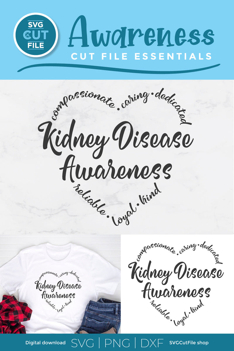 Kidney Disease SVG - So Fontsy
