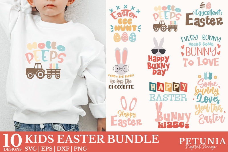 Kids Easter Bundle | Easter SVG Bundle - So Fontsy