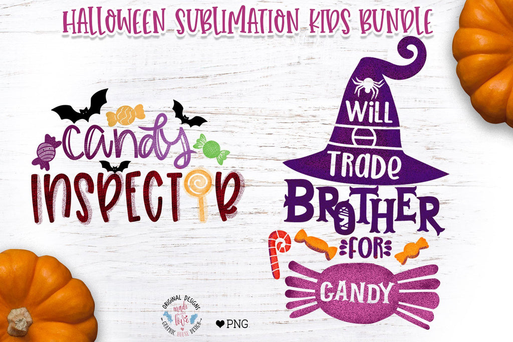 Kids Halloween Sublimation Bundle - So Fontsy