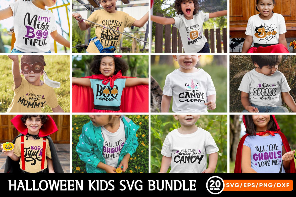 Kids Halloween SVG Bundle - So Fontsy