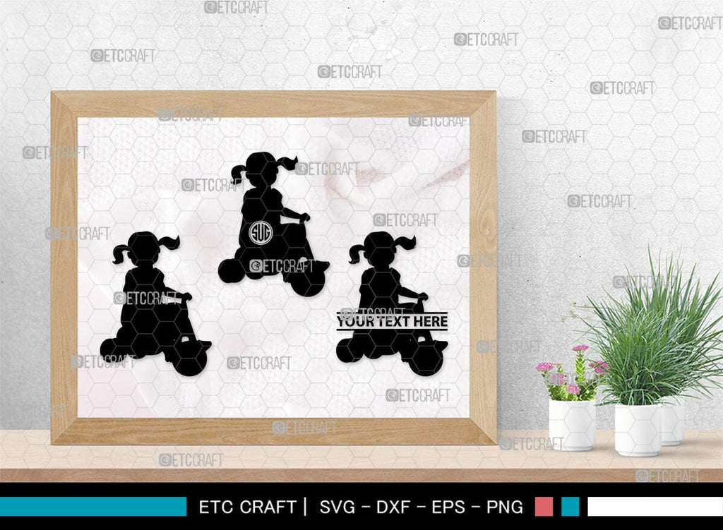 Kids Playing Monogram, Kids Playing Silhouette, Kids Playing SVG, Kids ...