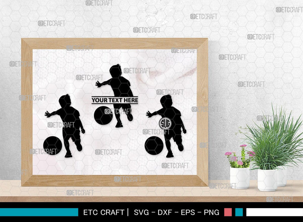 Kids Playing Monogram, Kids Playing Silhouette, Kids Playing SVG, Kids ...