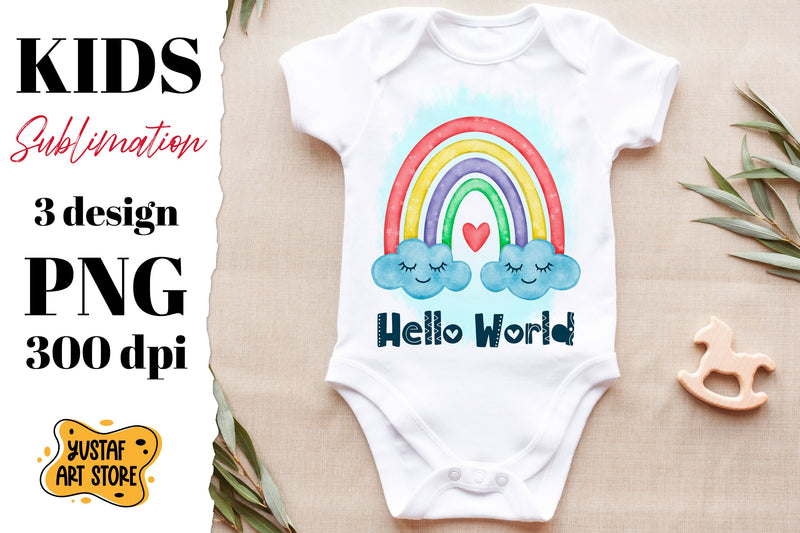 Kids sublimation design/Nursery Posters set 3 design - So Fontsy