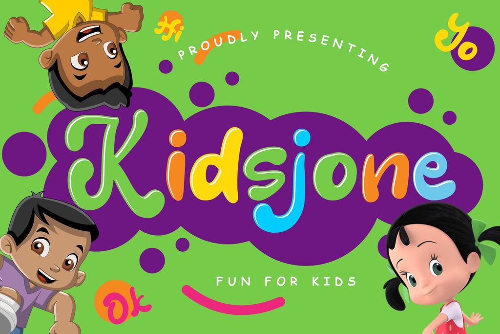 Kidsjone Fun For Kids - So Fontsy