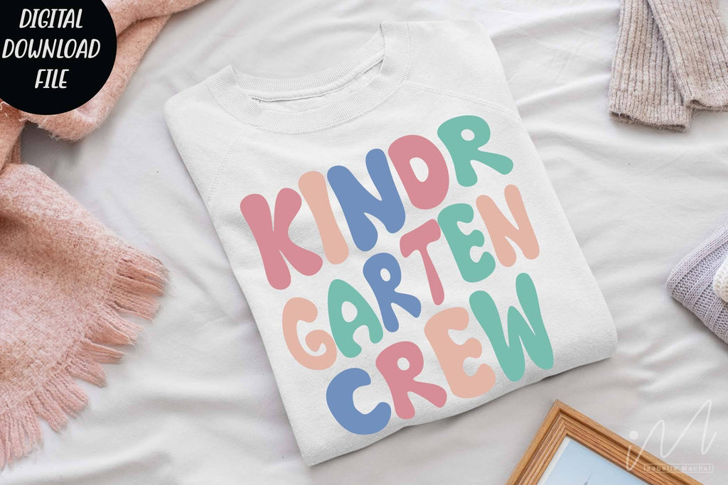 Kindergarten crew svg, Kindergarten crew teacher svg, Comfort color ...